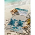 1pc Turtle, Starfish & Heart Print Beach Blanket, Super Absorbent ...