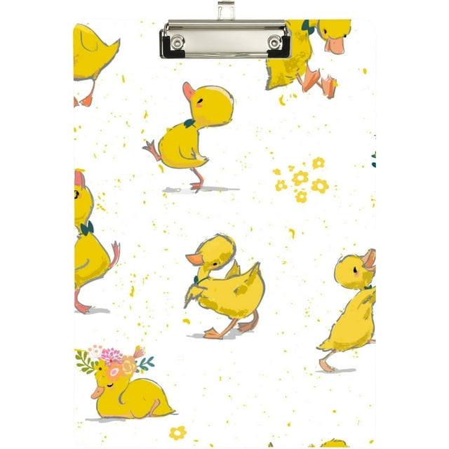 FMSHPON Joy Duck Clipboard Hardboard Wood Nursing Clip Board and Pull ...