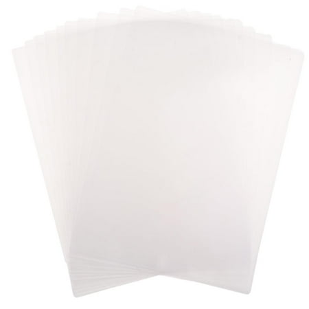 10 Pieces Clear Document Folder File Sleeves Pocket For Home | Walmart ...