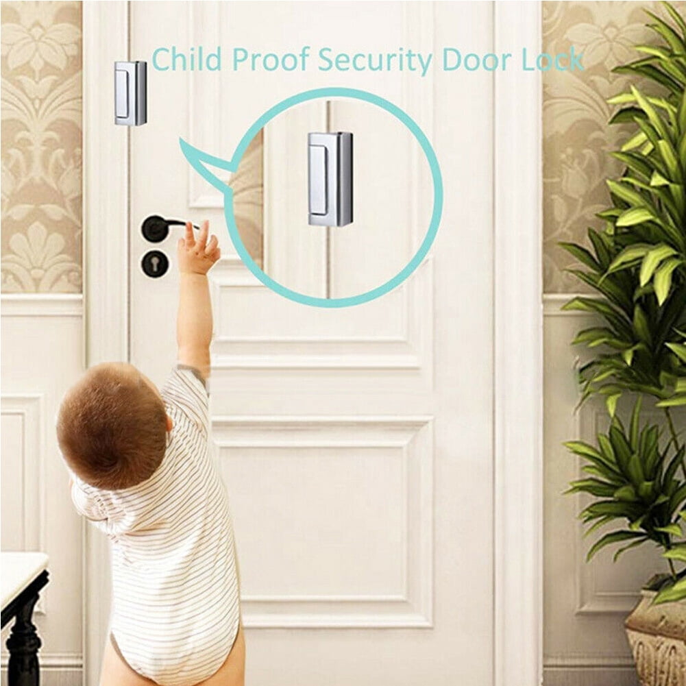 1 Set Door Reinforcement Lock Security Door Lock Door Safety Lock from ...