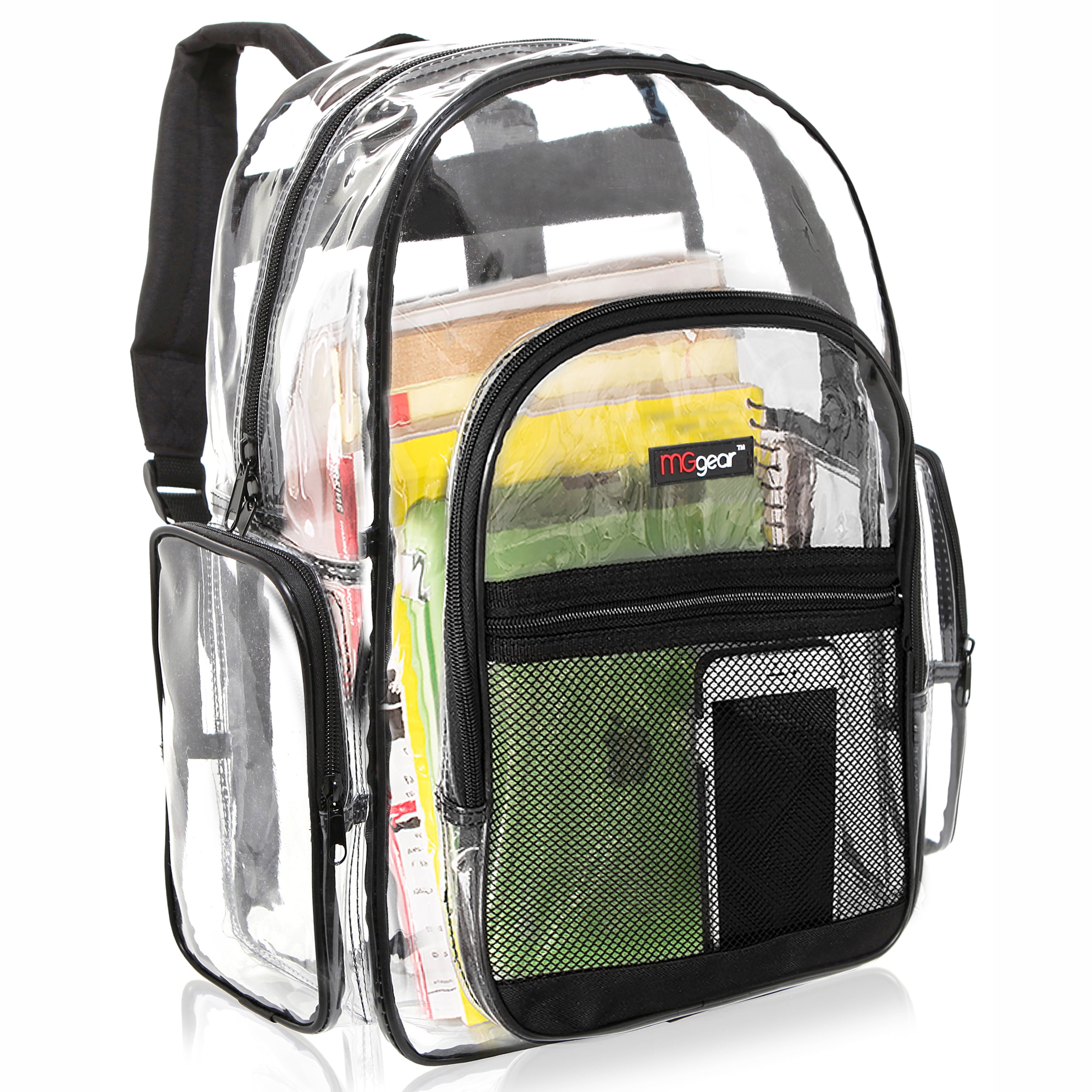 MyGift Clear PVC Transparent Heavy Duty School Backpack - Walmart.com