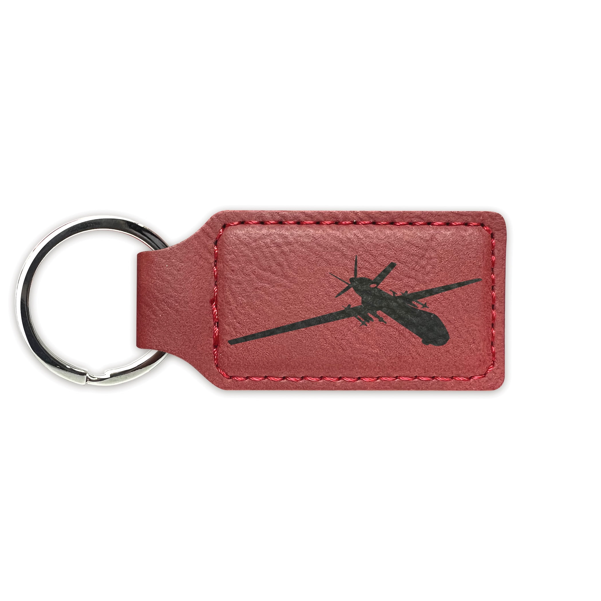 MQ-9 Reaper Keychain Leatherette Rectangle - Laser Engraved - Many ...