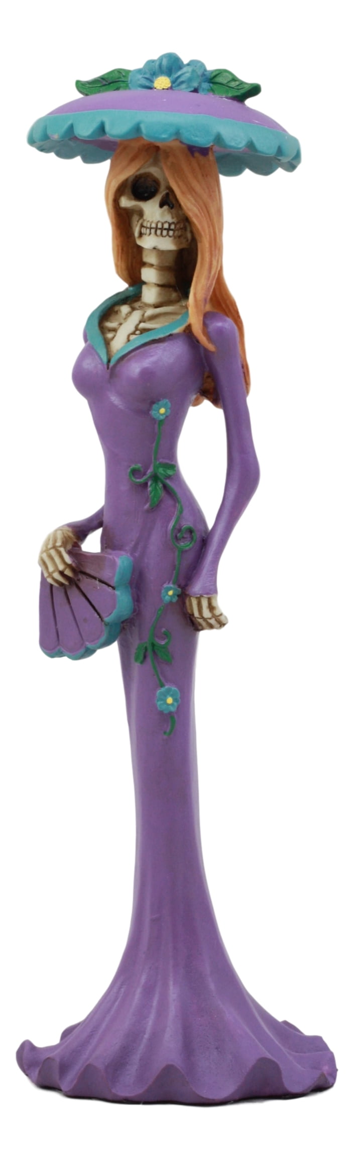 Steampunk Aristocrat Lady In Purple Skeleton Statue Day Of The Dead ...