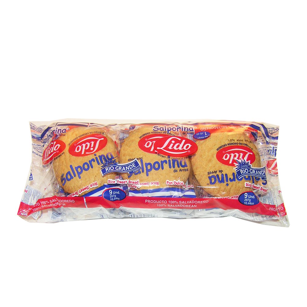 Lido Salporina Rice Cookies 10.44 oz - Galletas de Arroz (Pack of 6 ...