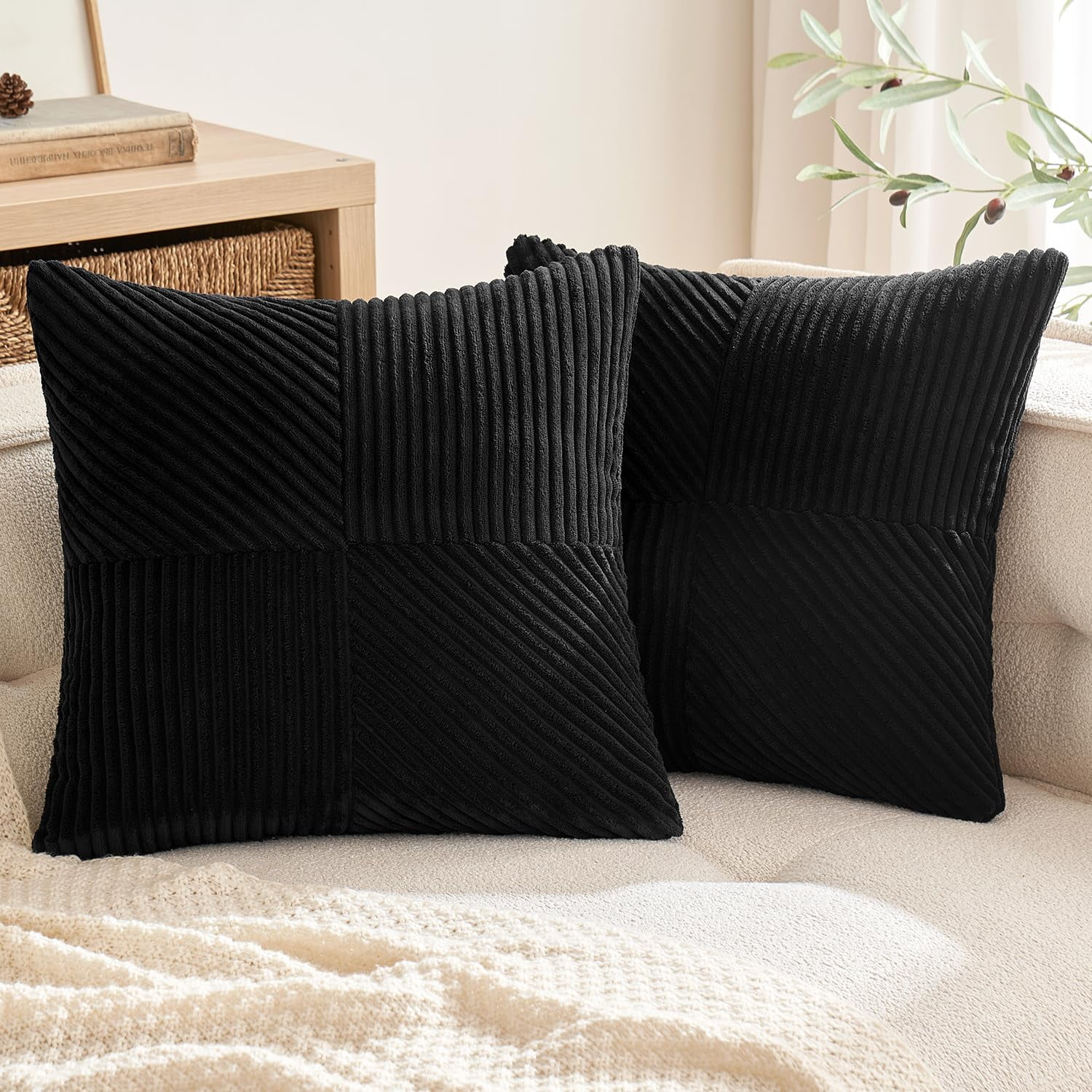 Click here for Zahazoho 2 Packs Boho Decorative Throw Pillow Cove... prices