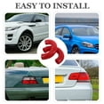 BESTYASH 2Pcs Red Front Bumper Tow Hook Cover Rubber Sleeve Car Tow ...