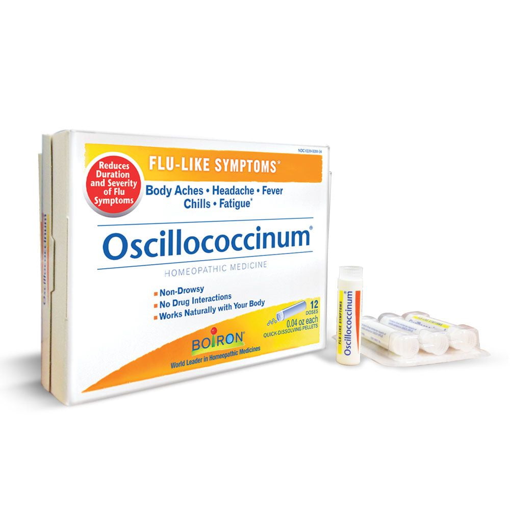 Boiron Oscillococcinum 12 Doses, Homeopathic Medicine for Flu-Like ...