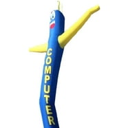 20ft Inflatable Tube Man Guy Puppet Dancer Wind Waver, Clown (Yellow ...