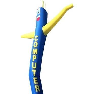 20ft Inflatable Tube Man Guy Puppet Dancer Wind Waver, Clown (Yellow ...