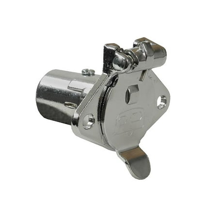 Pollak 11-410V Trailer Wiring Connector Vehicle End; 4 Way Socket; 12 ...