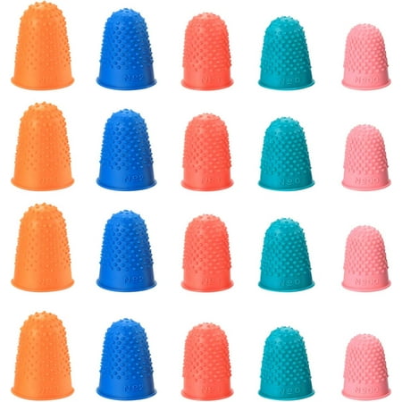 20 Pieces Rubber Finger Pad, Finger Pads, Finger Protector, Reusable ...