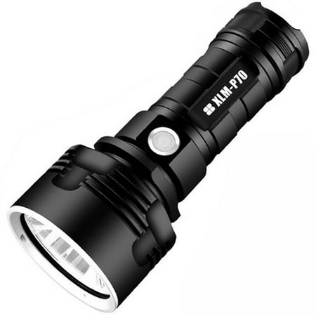 Super Bright Flashlight Rechargeable Long-Range LED Outdoor Torch Light ...