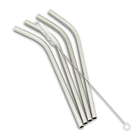 Set of 2 Bent Wide Straws with Brush 5 Pieces | Walmart Canada