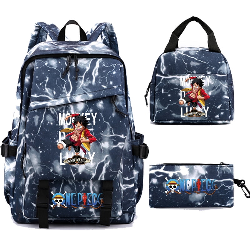 Click here for Yy One Piece Luffy Student Schoolbag Three-Piece G... prices