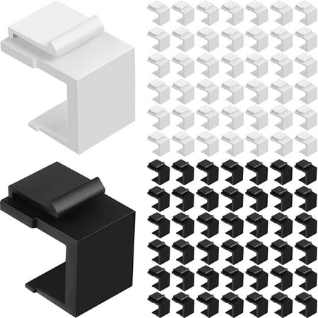 80 Pieces Blank Keystone Jack Inserts for Keystone Wallplate Blank ...