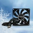 Yammee Energy Efficient USB 5V 80mm Fan 15mm Thickness Stable Cooling ...