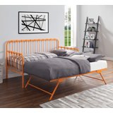Constance Metal Daybed with Trundle, Orange - Walmart.com