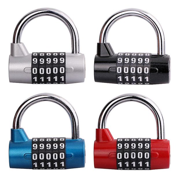 5-Letter Combination Padlock Lock Heavy Duty 5 Dial Digit Combination ...