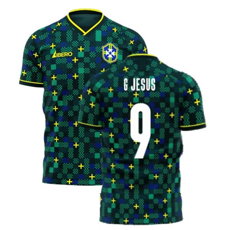Brazil 2022-2023 Third Concept Football Kit (Libero) (G JESUS 9 ...