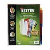 Staples Reinforced File Folder 1/3 Cut Letter Size Assorted Colors 6 ...