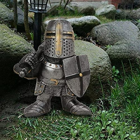 Knight Gnomes Guard Garden Statues - 2021 Gothic Guardians Gnomes ...