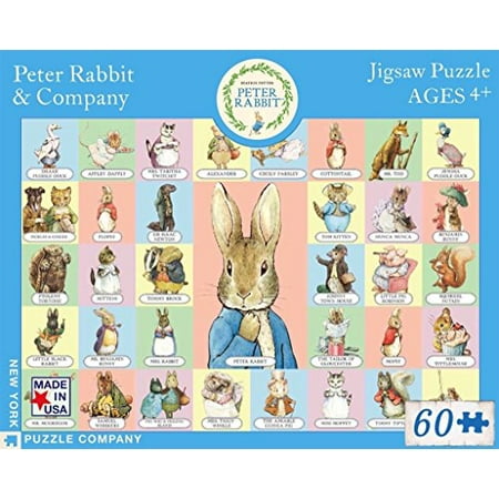 New York Puzzle company - Beatrix Potter Peter Rabbit co - 60 Piece ...