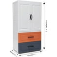 Miumaeov Portable Vertical Furniture: Tall Plastic Storage Dresser with ...