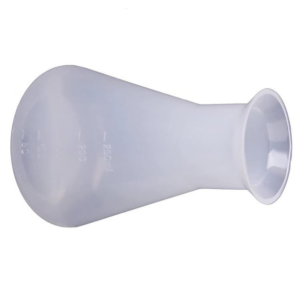 Lab Plastic Conical Flask Transparent Scaled Laboratory Measurement ...
