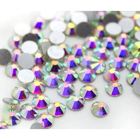 1440 Pieces 5.0mm Clear Crystal Flat Back Brilliant Round Rhinestones ...