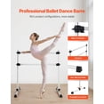 Portable Ballet Barre,4 Ft Adjustable Freestanding Dance Bar for Home ...