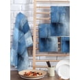 Blue Kitchen Dish Towels for Drying Dishes Set of 4, Ombre Oil Painted ...