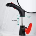Basin Tap with Pull Out Spray Brass Lifting Cold and Hot 2 Modes 360 ...