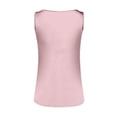 Button Up Tank Tops For Women Solid Color Work Blouses Vacation Outfits ...
