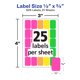 Avery Removable Labels, 1/2" x 3/4", Neon, Handwrite, Non-Printable ...