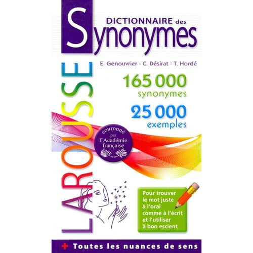 Dictionnaire Des Synonymes / Dictionary of Synonyms - Walmart.com