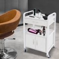 2-Tier Beauty Salon Trolley Cart with Drawers and Locking Wheels ...