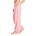 AHTJRT Wide Leg Pants for Women Comfy Casual Tie Side Elastic Waist ...
