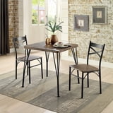 Furniture of America Palmer Industrial 3-Piece Dining Set, Antique ...