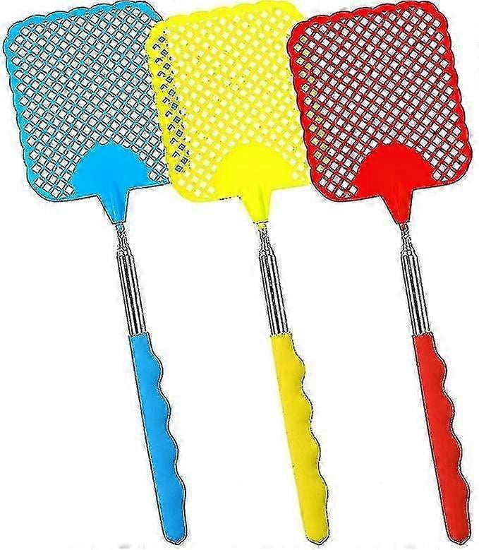3 Pack Extendable Fly Swatter Lightweight Manual Swat Pest Control With ...