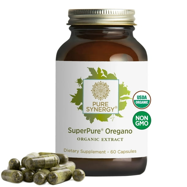 Suplemento PURE SYNERGY Extracto de orégano SuperPure 60 cápsulas ...
