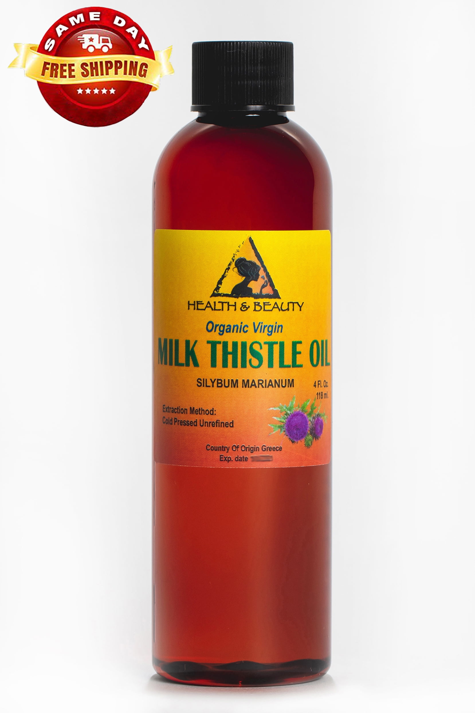 MILK THISTLE SEED OIL UNREFINED ORGANIC VIRGIN COLD PRESSED PURE ...