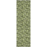 Addison Rugs Mayfield Washable Transitional Floral Olive Runner Rug, 2 ...
