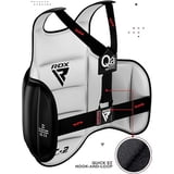 "RDX TKD Chest Guard MMA Body Protector – Reversible Black/White Rib ...