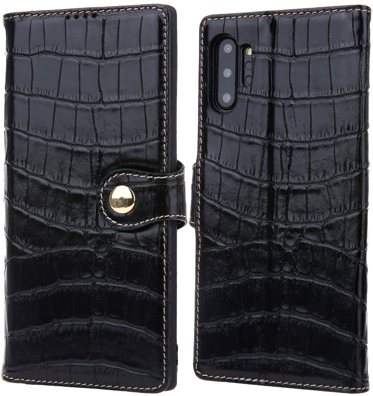 Uningen Galaxy Note 10 Plus Wallet Case with Kickstand and Magnetic ...
