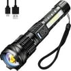 Juyafio Powerful Flashlight 150000 Lumens,USB Rechargeable Waterproof ...