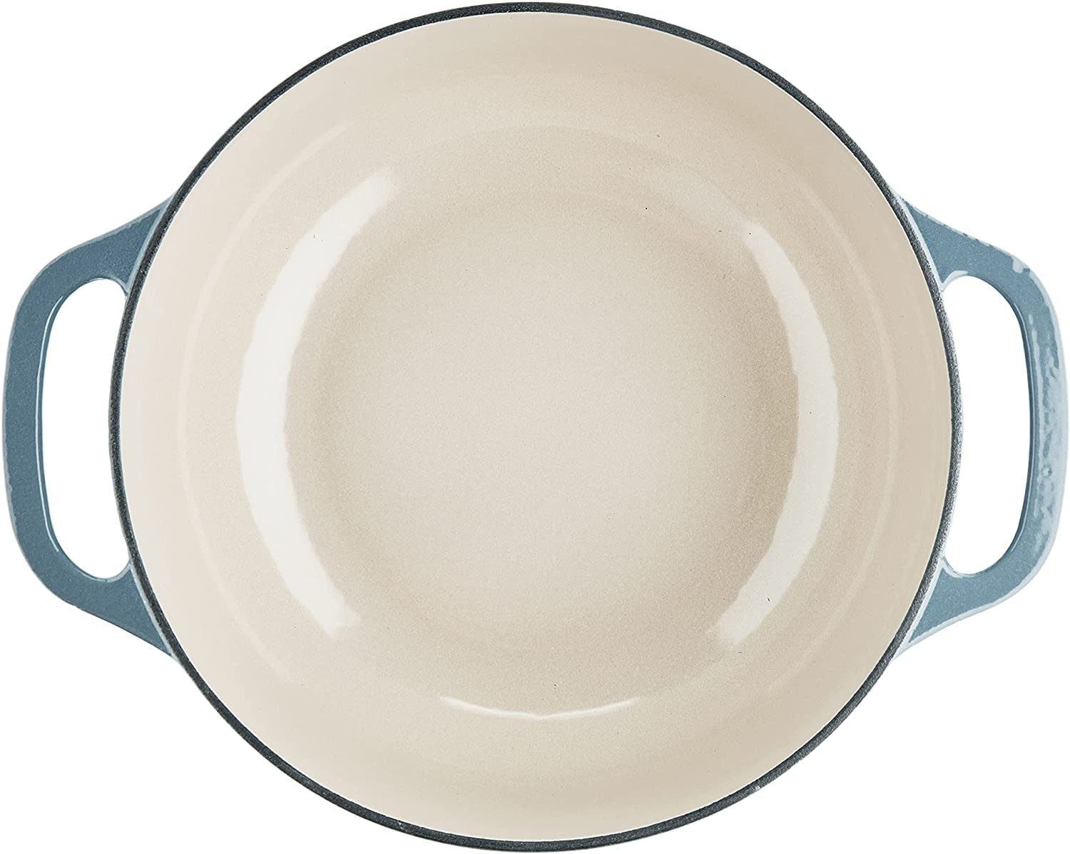 Buy Lodge Enameled Cast Iron Dutch Oven, 7.5 Qt, Storm Blue & Pan ...