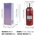 Linjieee Sparkling Glitter Eyeshadow & Body Gel 30ML Liquid For ... Linjieee Sparkling Glitter Eyeshadow & Body Gel 30ML Liquid For ...