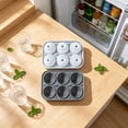 Baseball Shaped 6-Cavity ICE Tool Tray Mold, Food Grade BPA-Free ...
