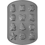 Wilton Christmas Shapes Non-Stick Cookie Pan, 12-Cavity - Walmart.com