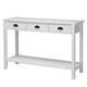 Costway 47" Console Table Hall Table Side Desk Accent Table Drawers ...